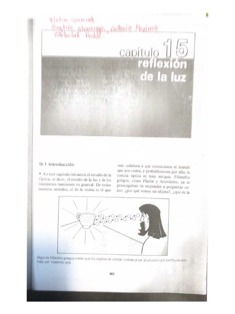 Reflexión de A La Luz. Cap. 15 N. Física Conceptual. PAUL G. Hewit ...