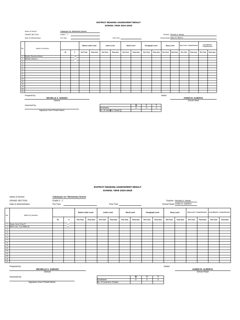 READING-TEMPLATE-GR.1-3 | PDF