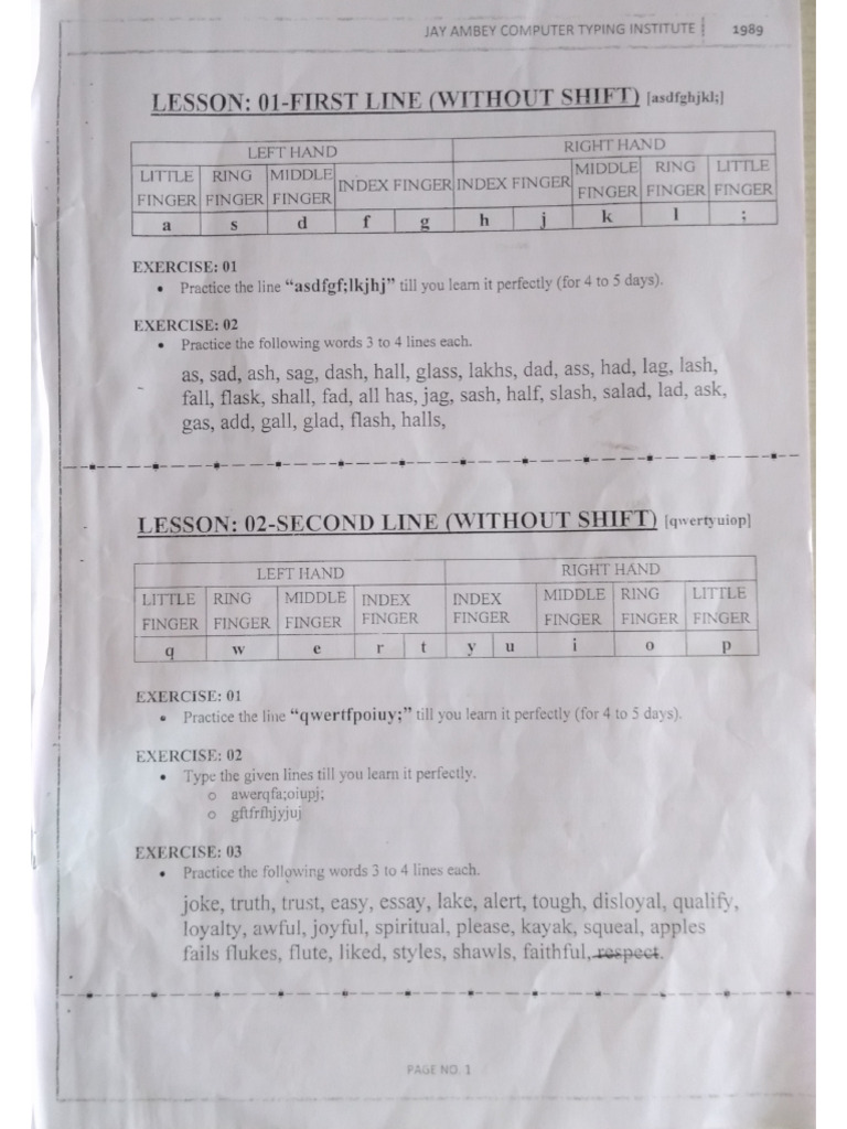 English Typing | PDF