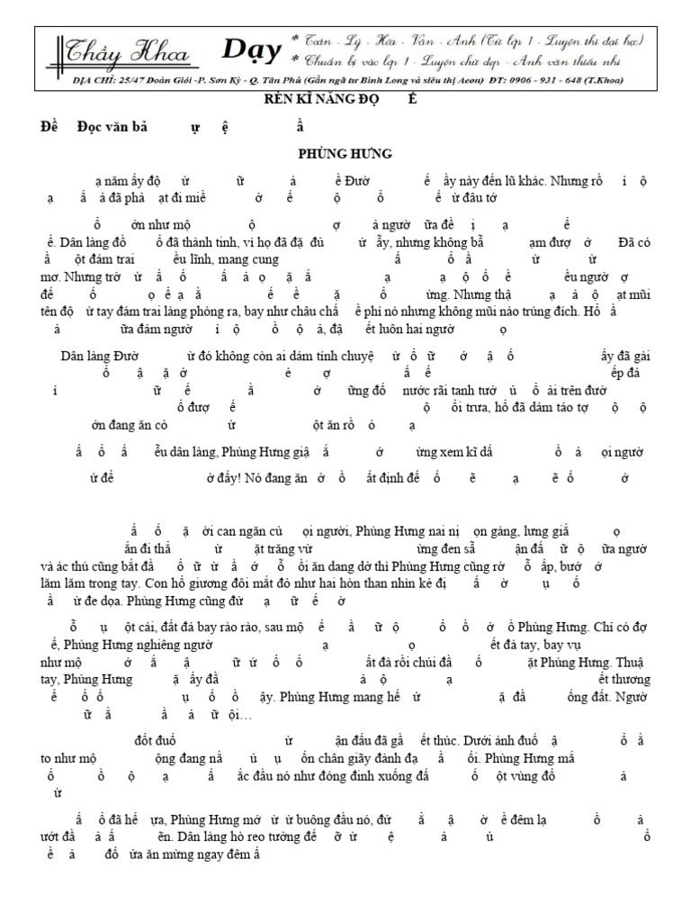 NV6.K4 RenKiNangDocHieu | PDF