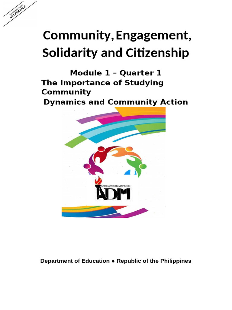 STUDENTCOPY CESC12 Q1 Mod1 The-Importance-of-Studying-Community-Dynamics v3 | PDF | Non ...
