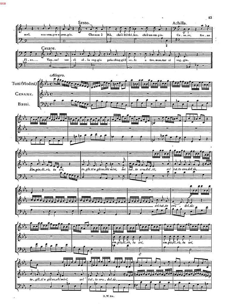 Iulius Cezar - Handel 25 | PDF