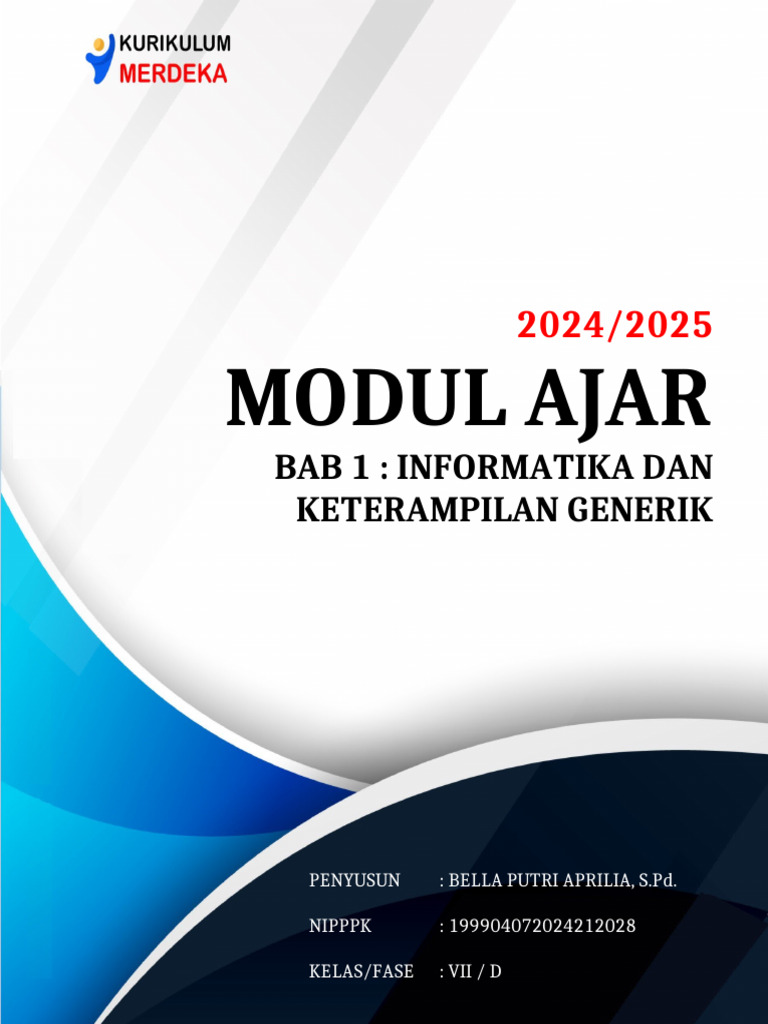 Modul Ajar VII Informatika Bab 1 | PDF
