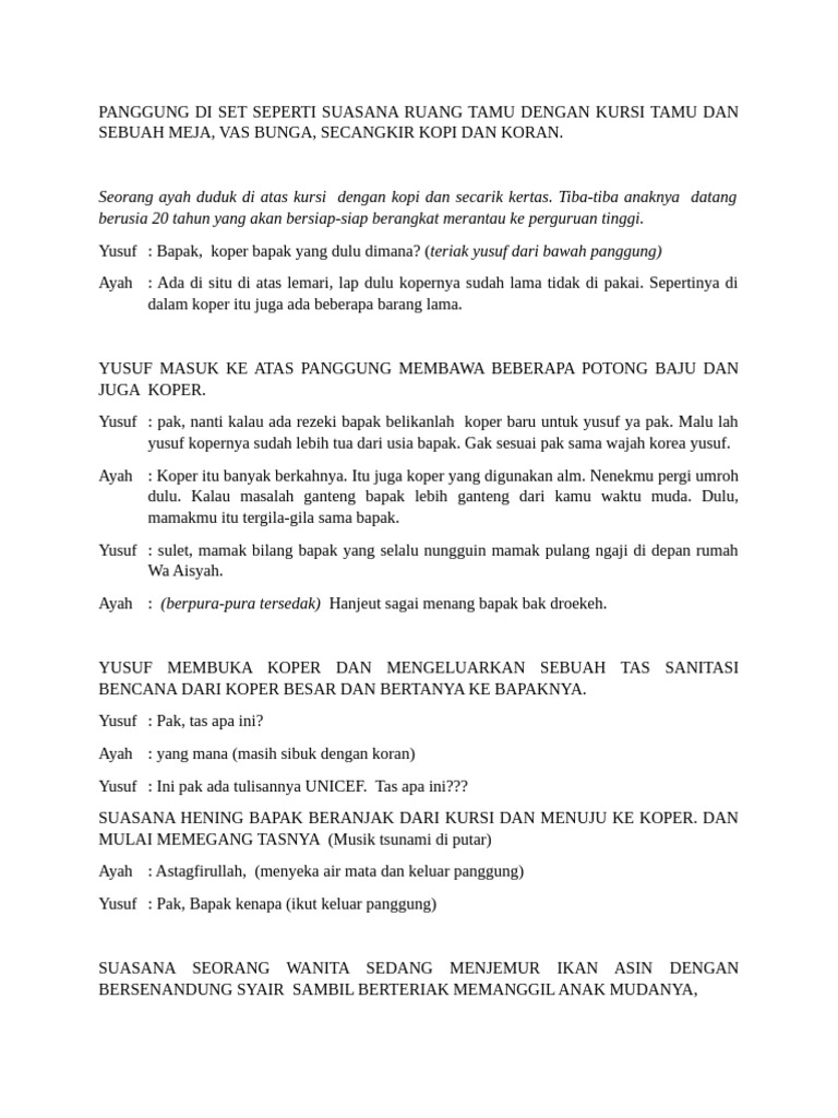 Drama Smong Tsunami | PDF