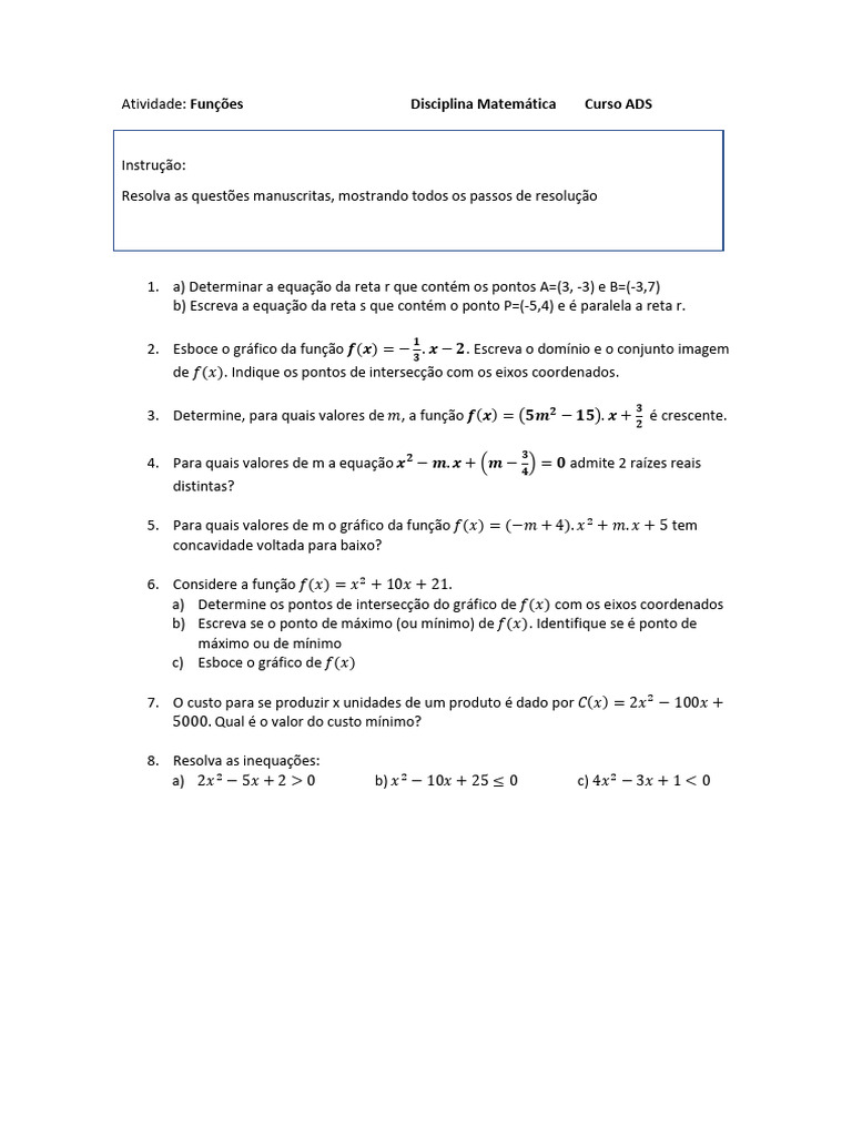 Atividade1 ADS 28agos24 | PDF