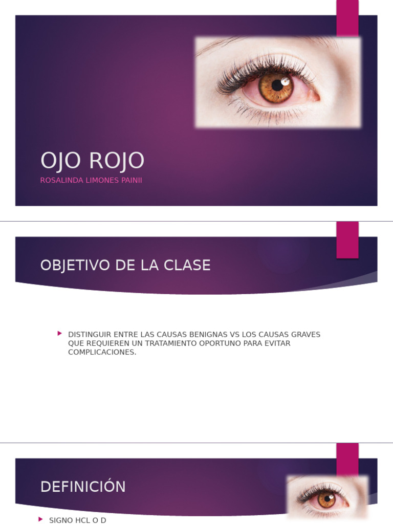 Ojo Rojo | PDF | Droga anti-inflamatoria libre de esteroides | Glaucoma