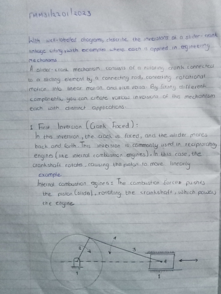 Kinematics Assignment | PDF | Vehicle Parts | Rotating Machines Kinematics Assignment | PDF | Vehicle Parts | Rotating Machines