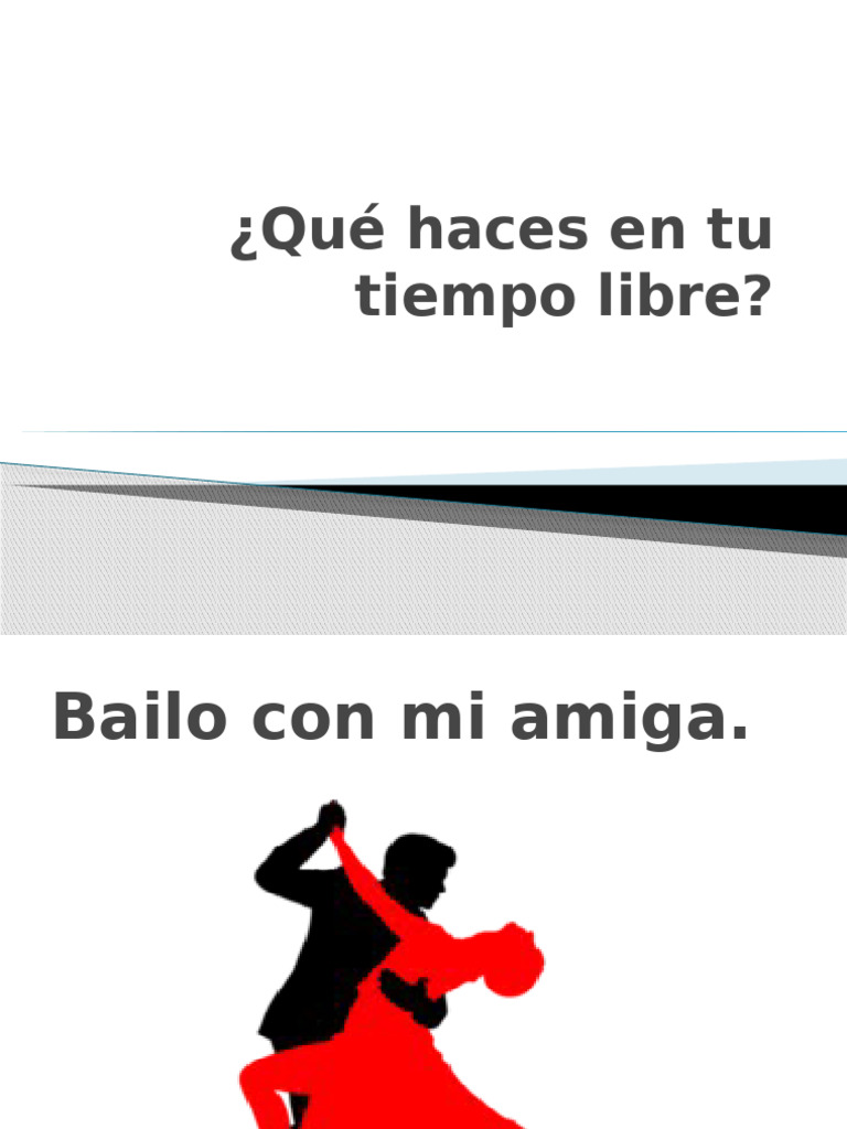 Qué haces en tu tiempo libre (1) | PDF