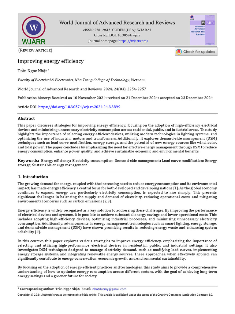 Improving Energy Efficiency | PDF | Efficient Energy Use | Energy Conservation