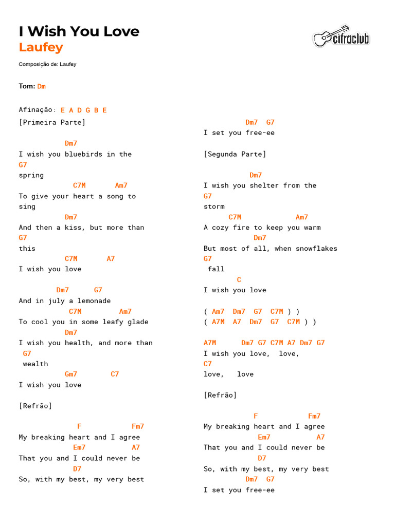 Laufey - I Wish You Love Bar Do Alexandre | PDF