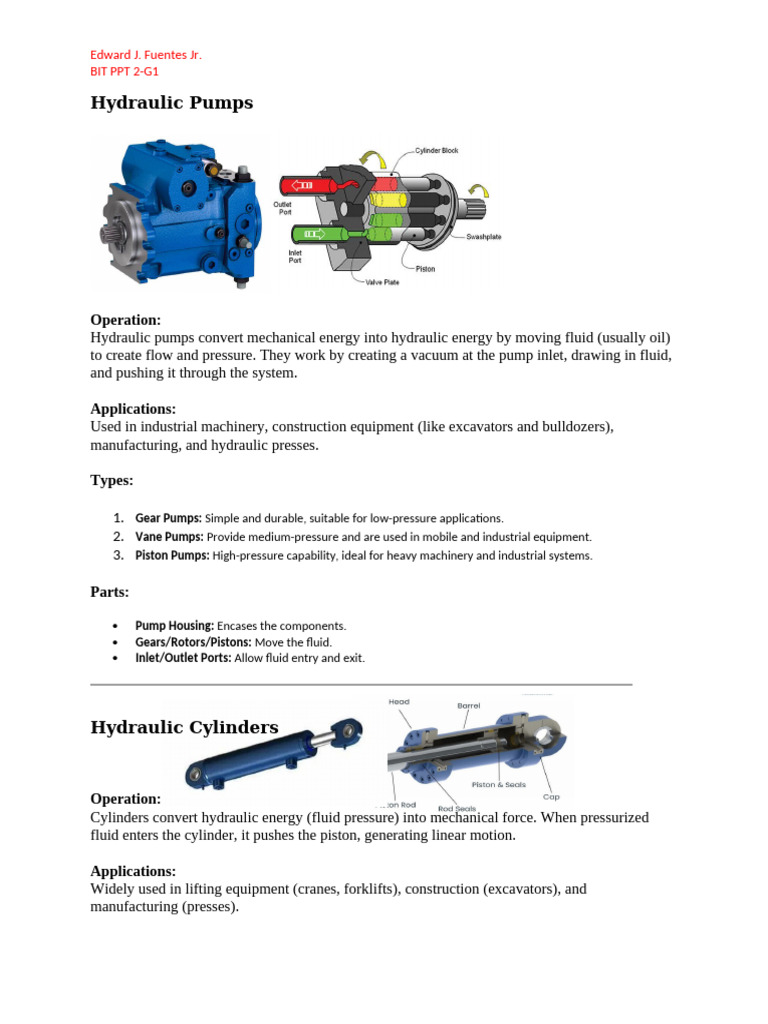 Hydraulic Pumps | PDF | Pump | Valve