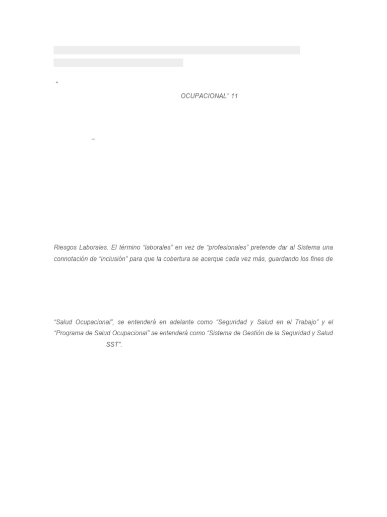 Ley 1562 de 2012 | PDF | Seguridad y salud ocupacional | Derecho laboral