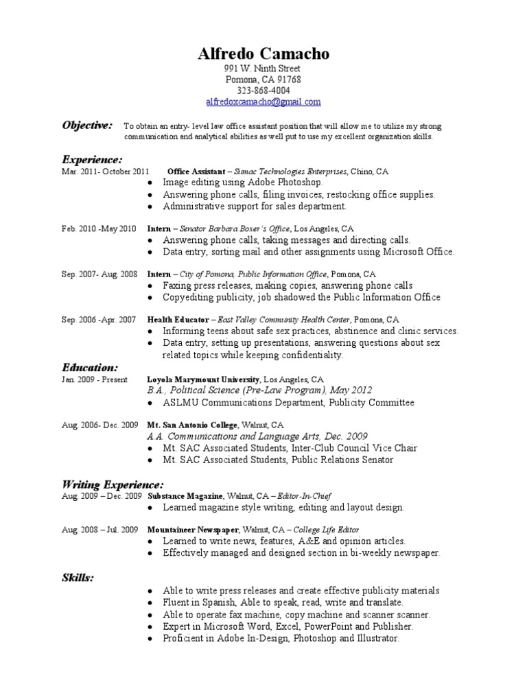 AC Resume | PDF