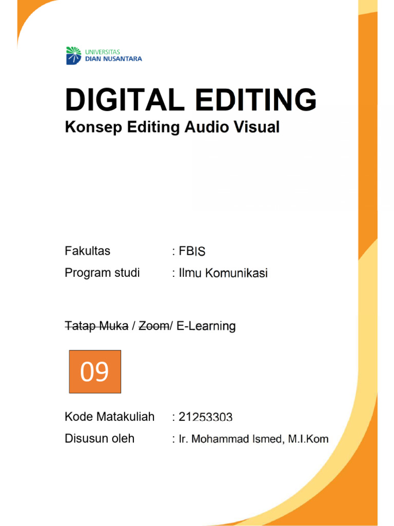 Konsep Editing Audio Visual | PDF