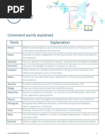 Command Verbs Guide for Assignments | PDF | Information | Knowledge