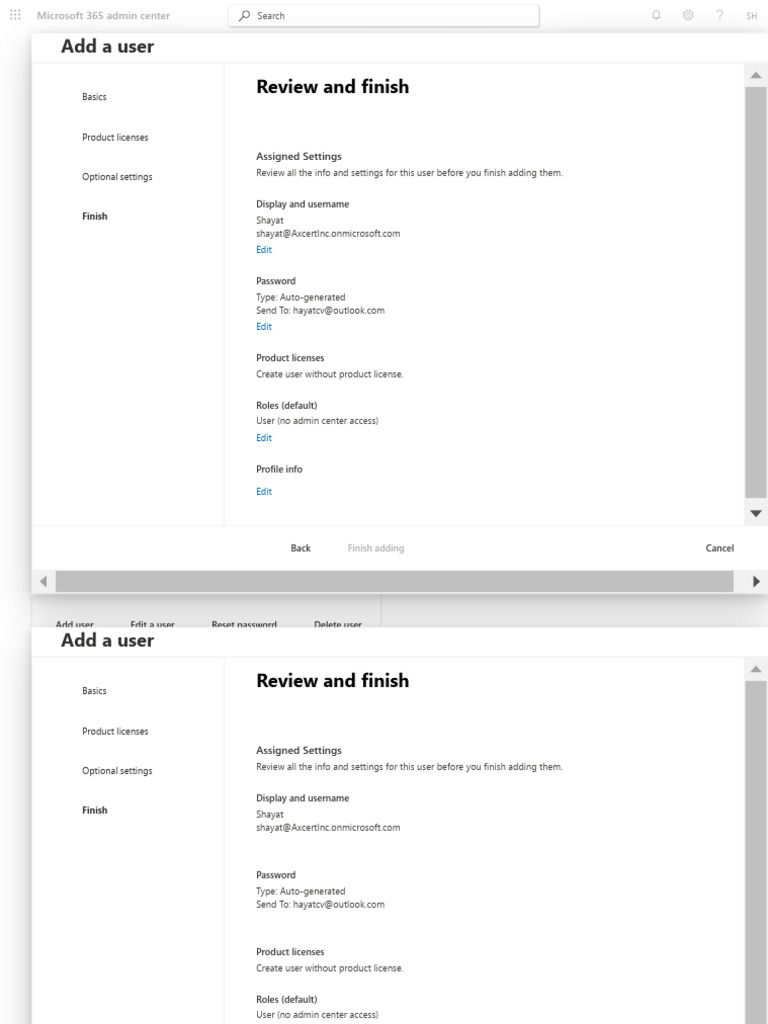 Microsoft 365 Admin Center User Management | PDF | User (Computing ...