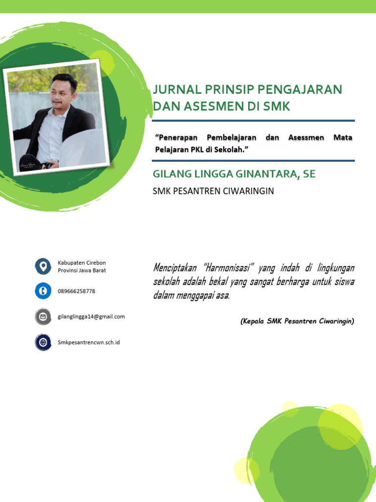 Optimalisasi PKL di SMK Pesantren | PDF
