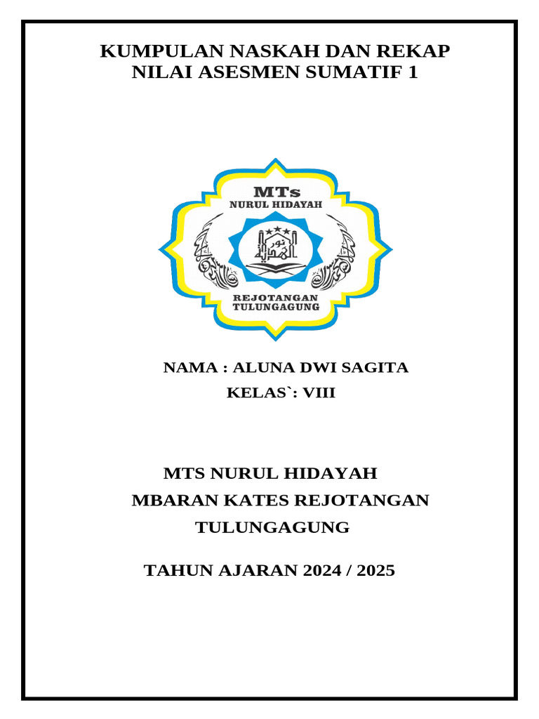 Kumpulan Naskah Dan Rekap Asesmen Sumatif 1) | PDF