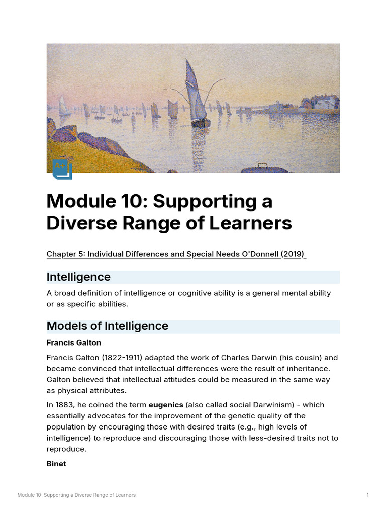 Supporting Diverse Learners in Education | PDF | Intelligence Quotient ...