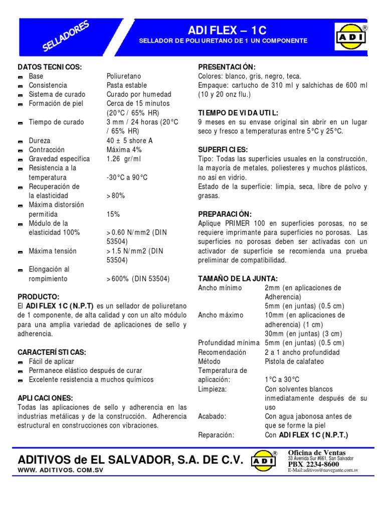 Adi Flex 1c | PDF | El plastico | Química