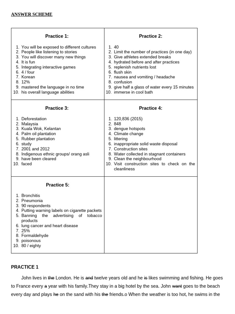 Language Practice and Error Correction Guide | PDF