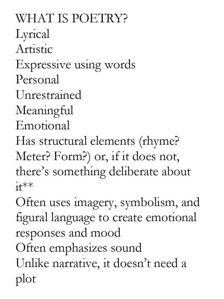 What is Poetry (2) | PDF