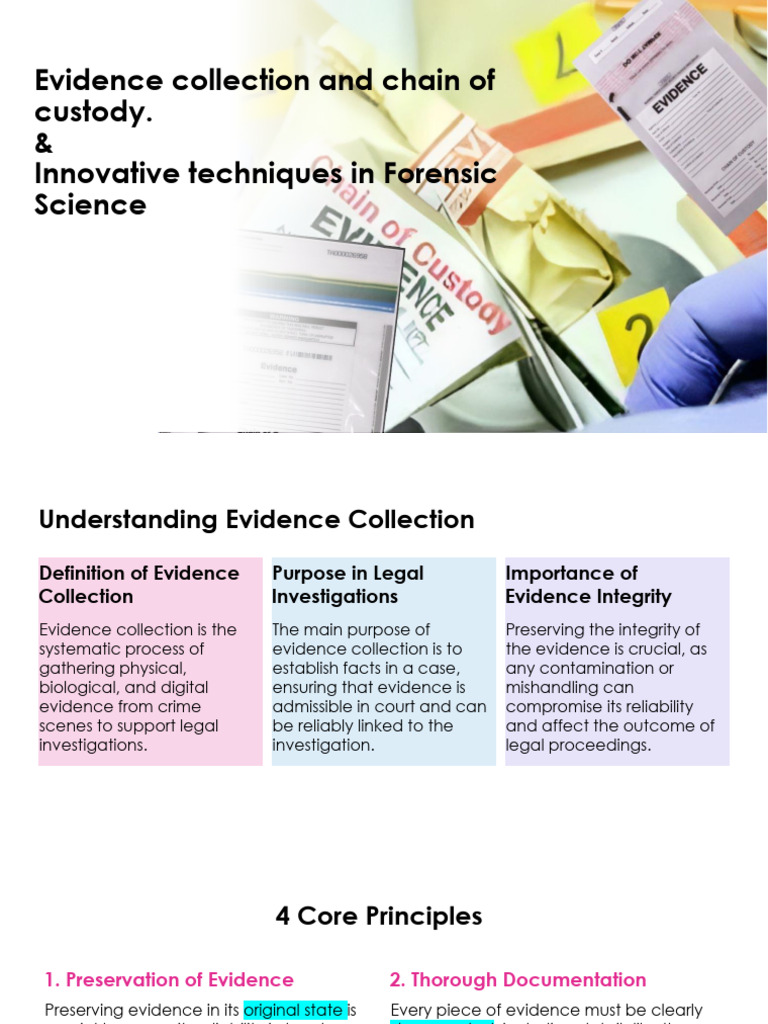 Evidence Collection, Chain of Custody, Innovations in Forensic Science ...
