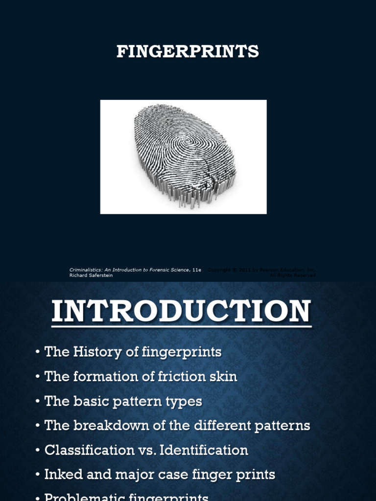 Lesson 8 Fingerprints-compressed | PDF | Fingerprint | Forensic Science