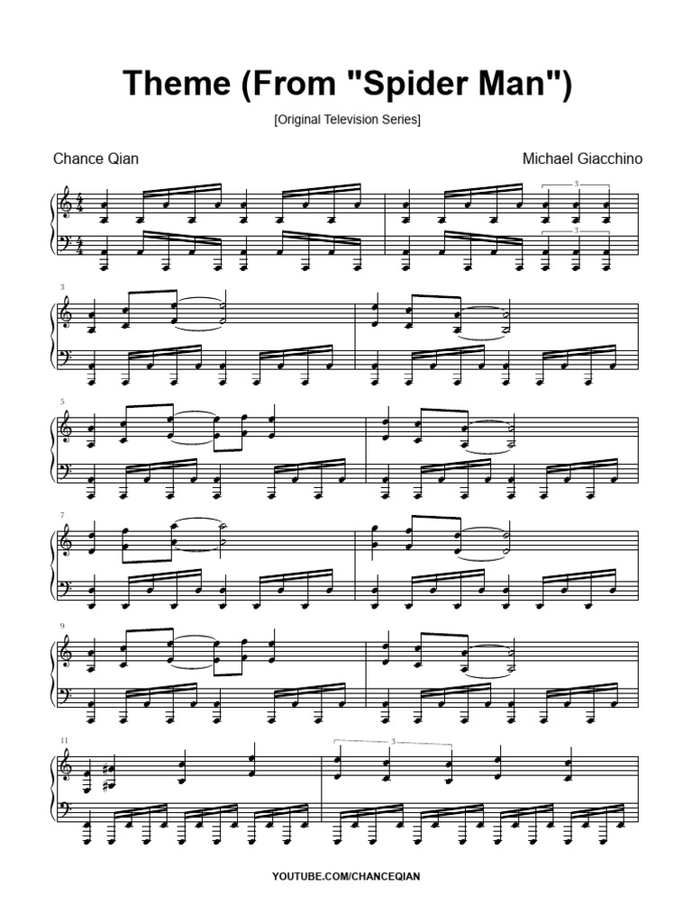 Theme (From - Spider Man - ) | PDF