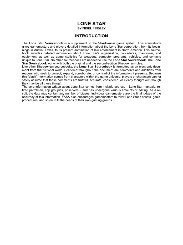 QE - Lone Star | PDF