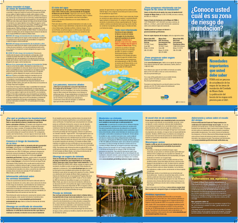 Flood Protection Brochure Spanish | PDF | Inundar | Agua