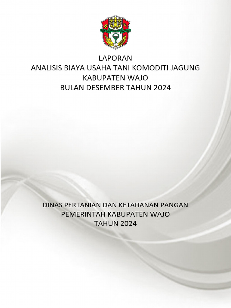 Laporan Analisis Biaya Usaha Tani | PDF