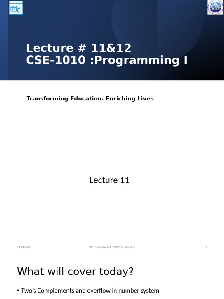 Lecture#11#12_CSE_1012(4) | PDF | Character Encoding | Ebcdic