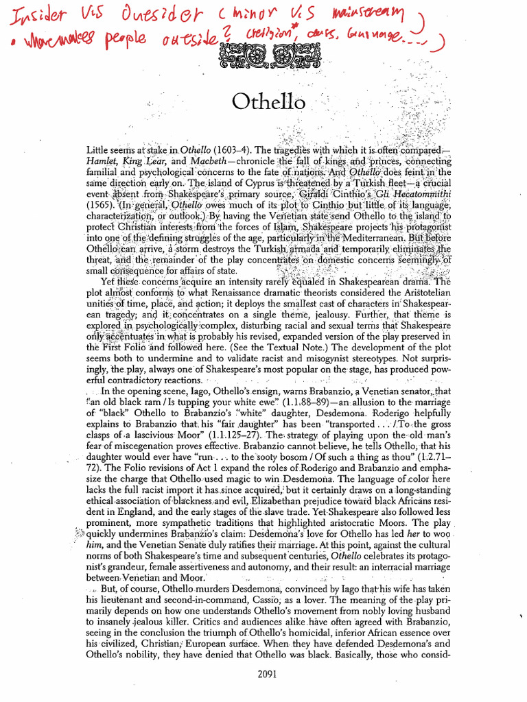 Othello | PDF