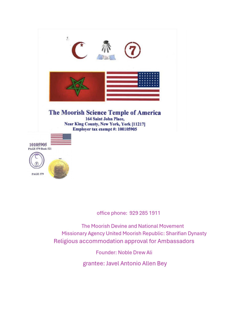 Moorish Passport Explanation | PDF | Citizenship Of The United States ...