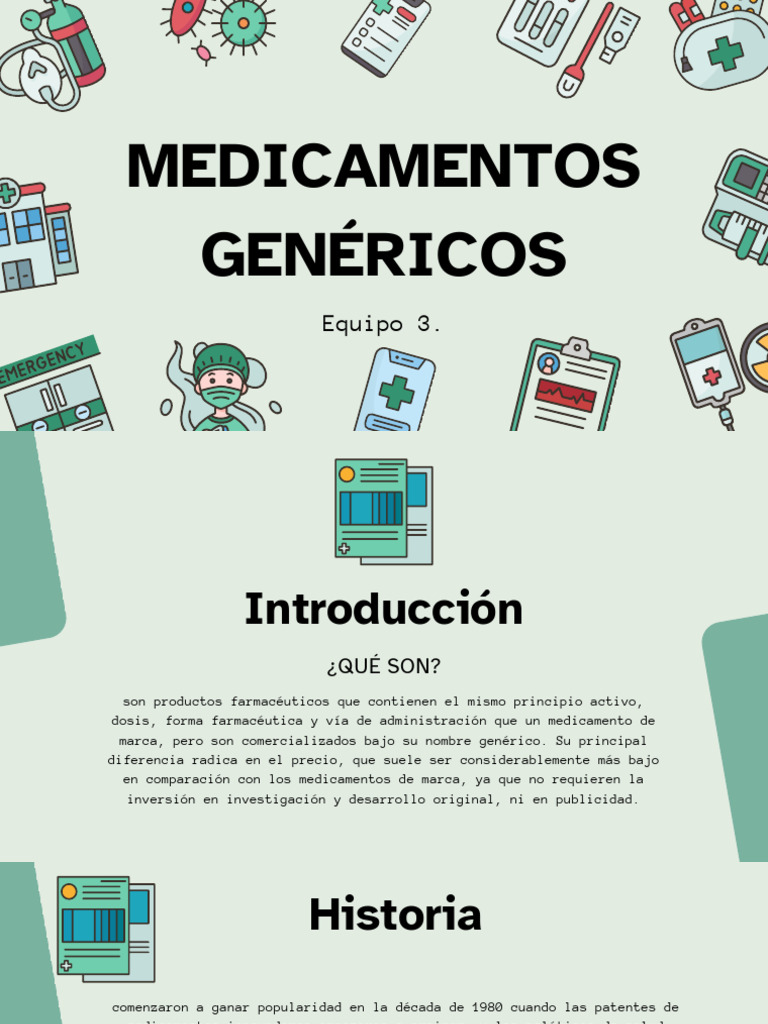 Nombres de Medicamentos Genéricos | PDF | Medicamentos con receta ...