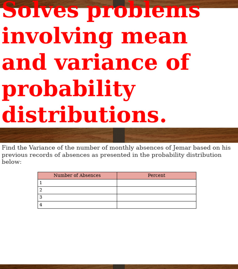 problems of variance | PDF