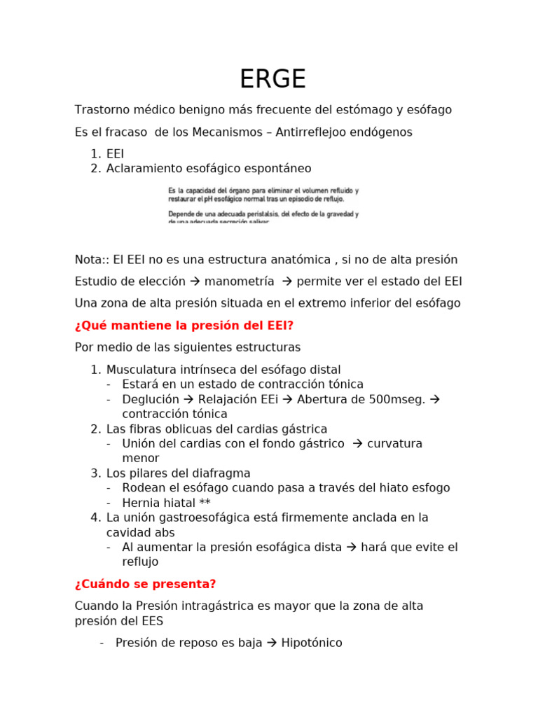 ERGE | PDF | La enfermedad por reflujo gastroesofágico | Estómago