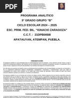 Programa Analitico Sieb | PDF