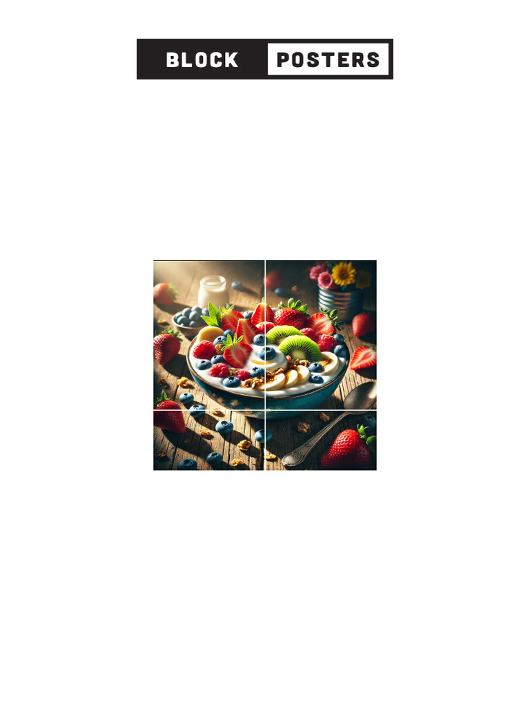 Create A4 Portrait Block Poster | PDF