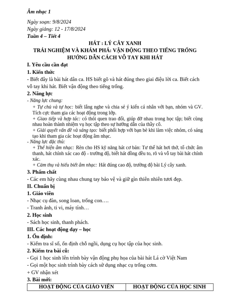 KHBD TUẦN 4 - NGUYỄN THỊ THÚY | PDF