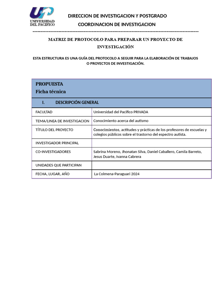 Protocolo Final | PDF | Espectro autista