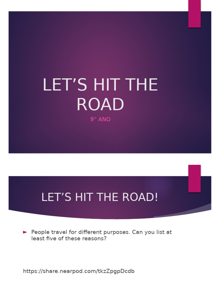 LET’S HIT THE ROAD | PDF | Linguistics | Linguistic Morphology