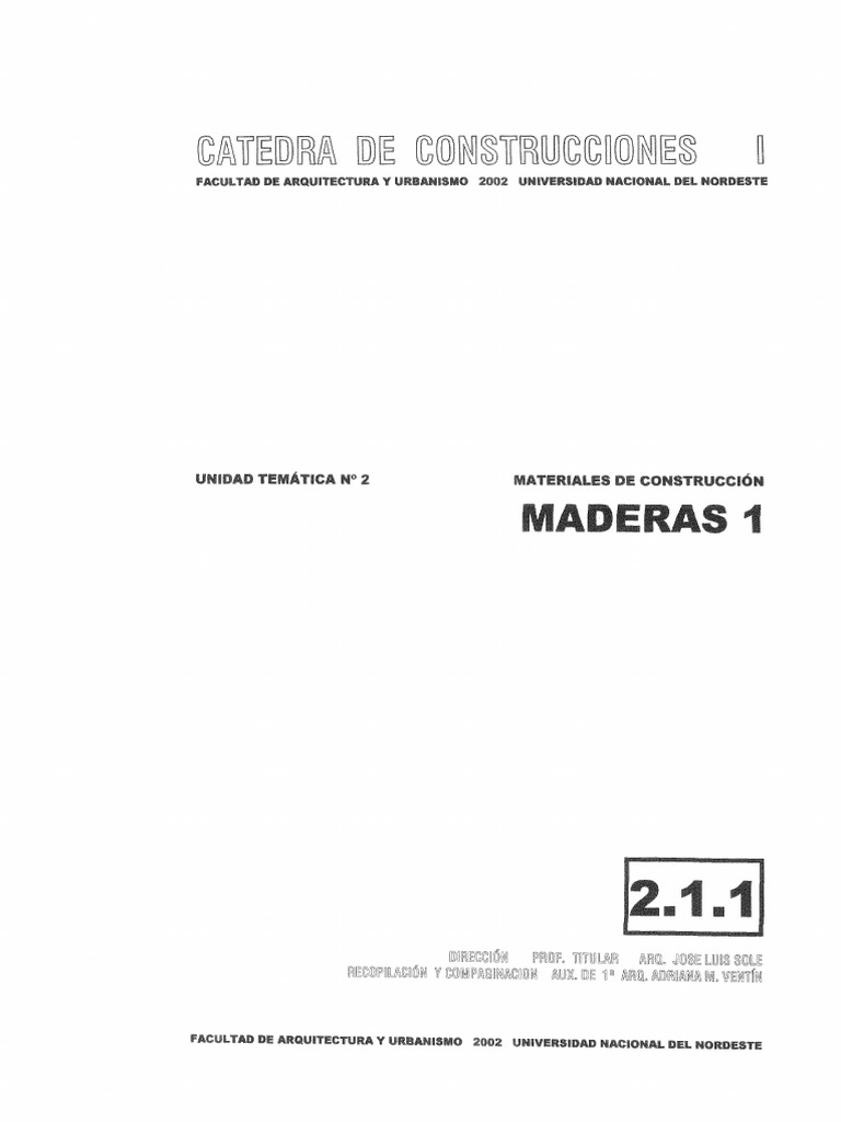 01- Maderas 1 Catedra | PDF