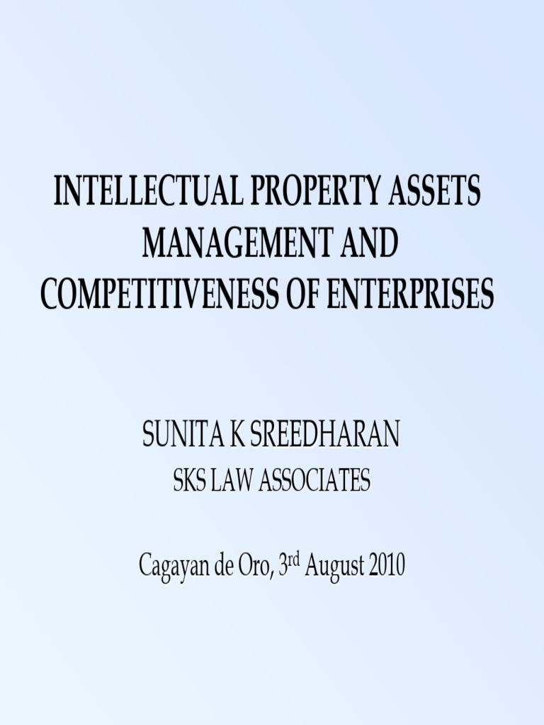 Wipo Smes Cgy 10 Ref Theme01 01 | PDF | Intellectual Property | Patent