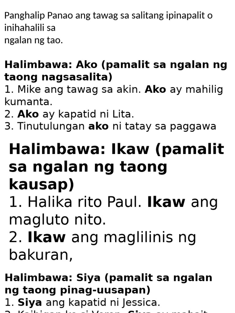 Ako, Ikaw, Siya | PDF