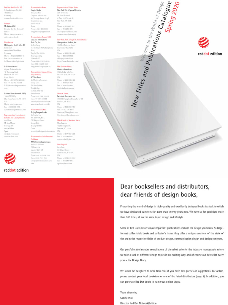 Red Dot Edition Publications Catalogue Spring 2020 | PDF