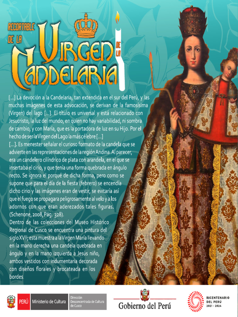 Recortable Virgen de La Candelaria | PDF
