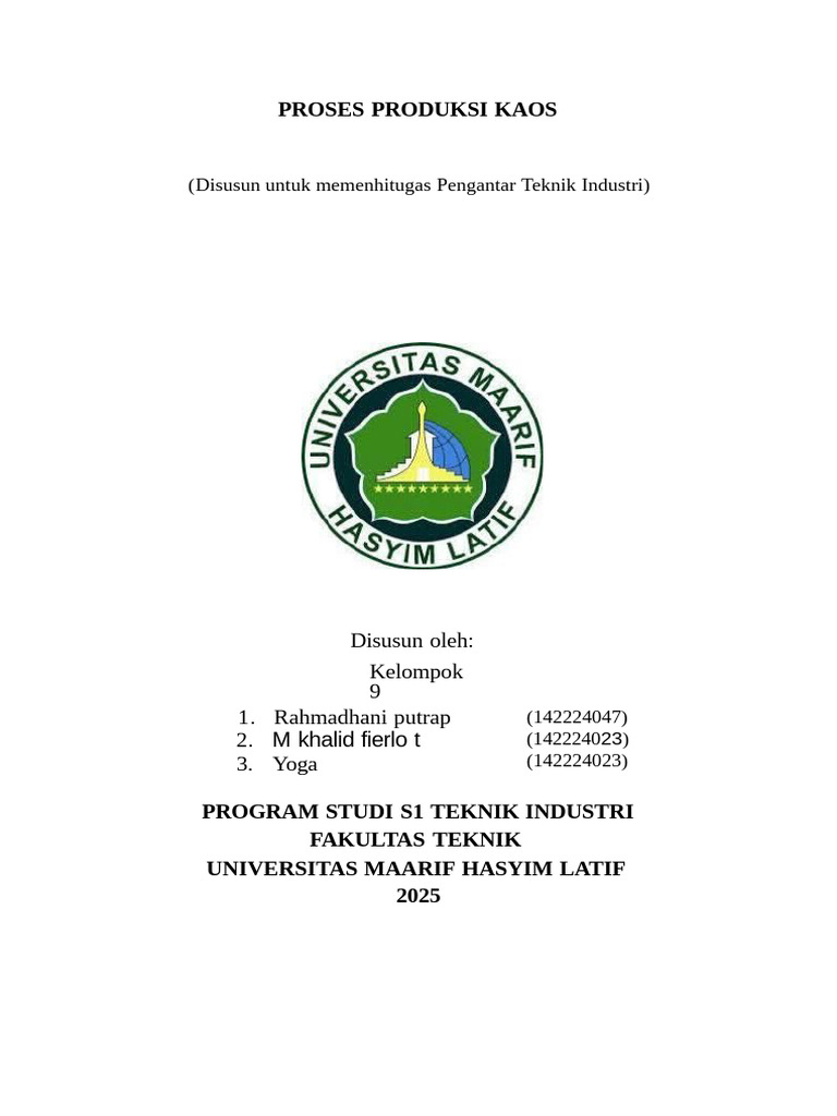Kel1 Peta Kerja Produksi Kerupuk Kupang -1 | PDF