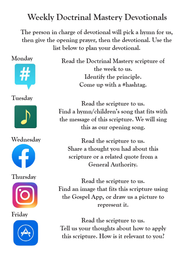 DM Devotional Handout | PDF